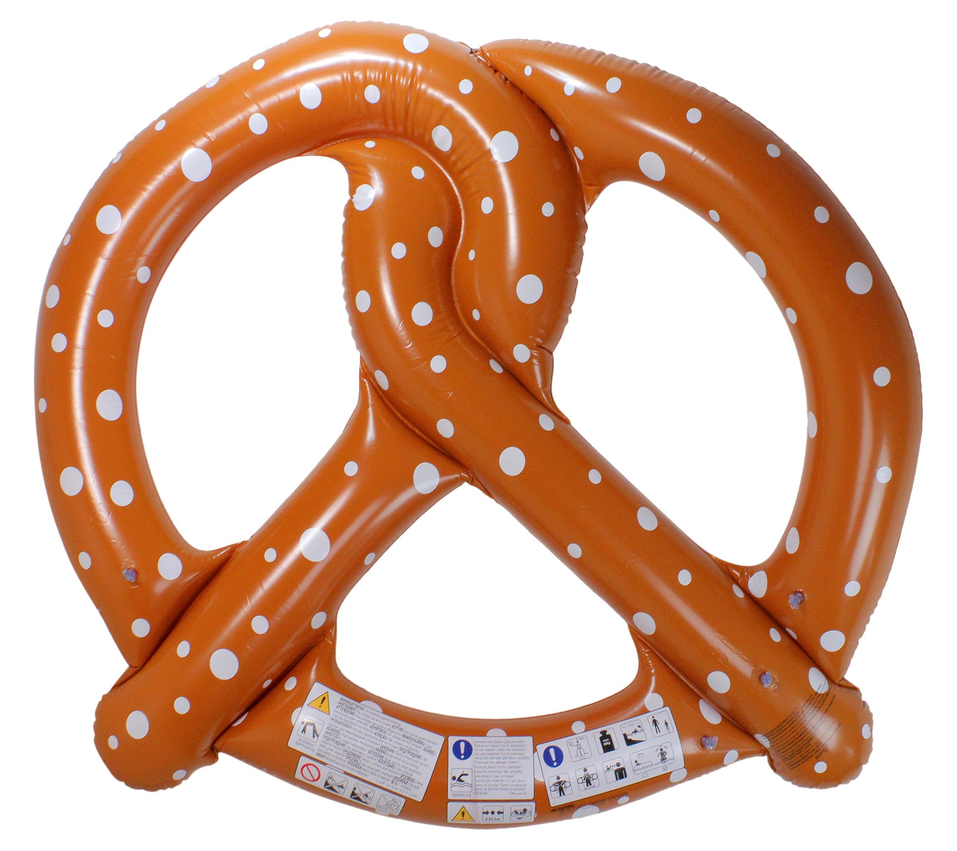 Swim Central 60" Inflatable Giant Pretzel Pool Float - QVC.com