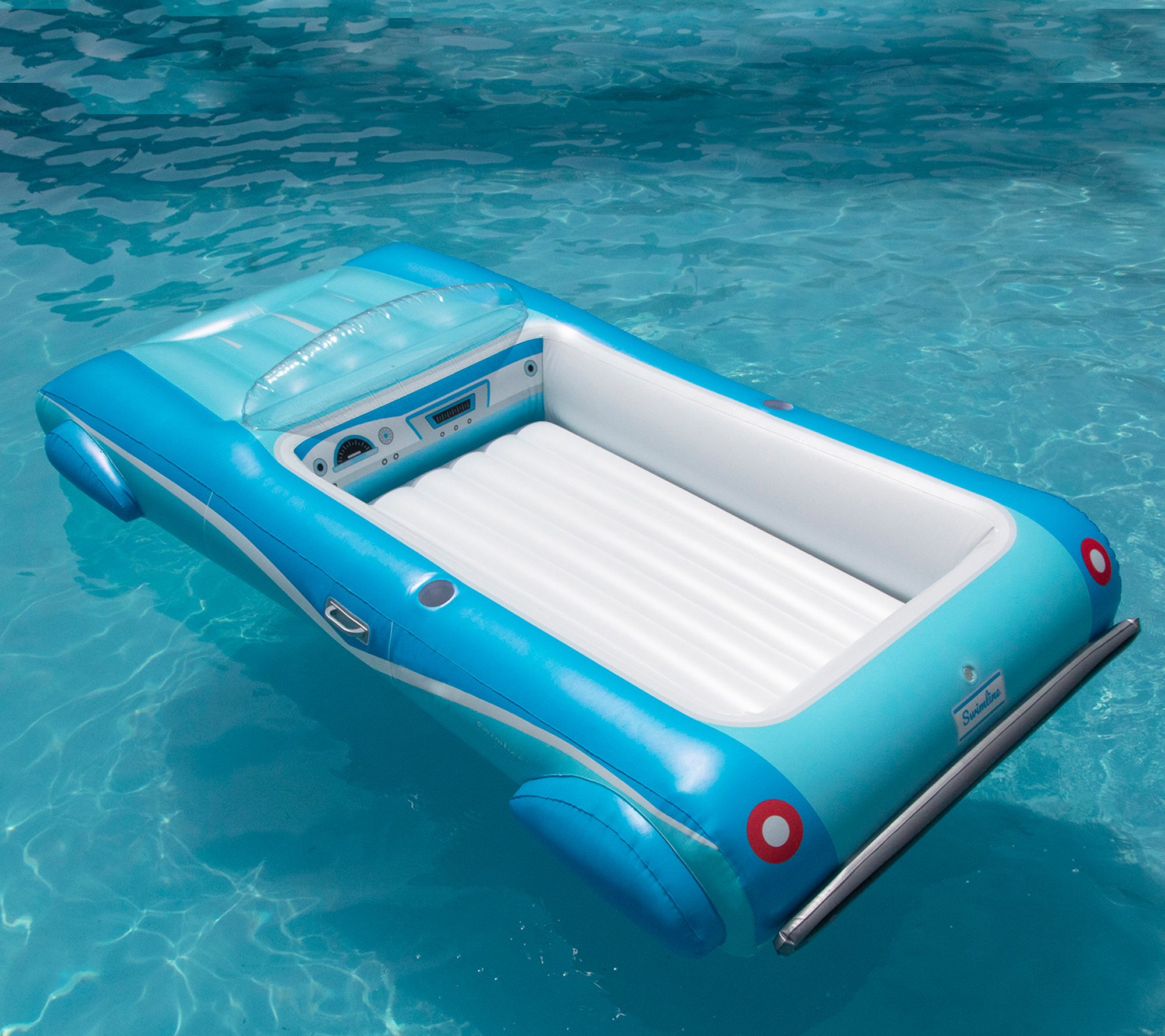 Swim Central Convertible Car Swimming Pool Lounger - 8.75' - QVC.com