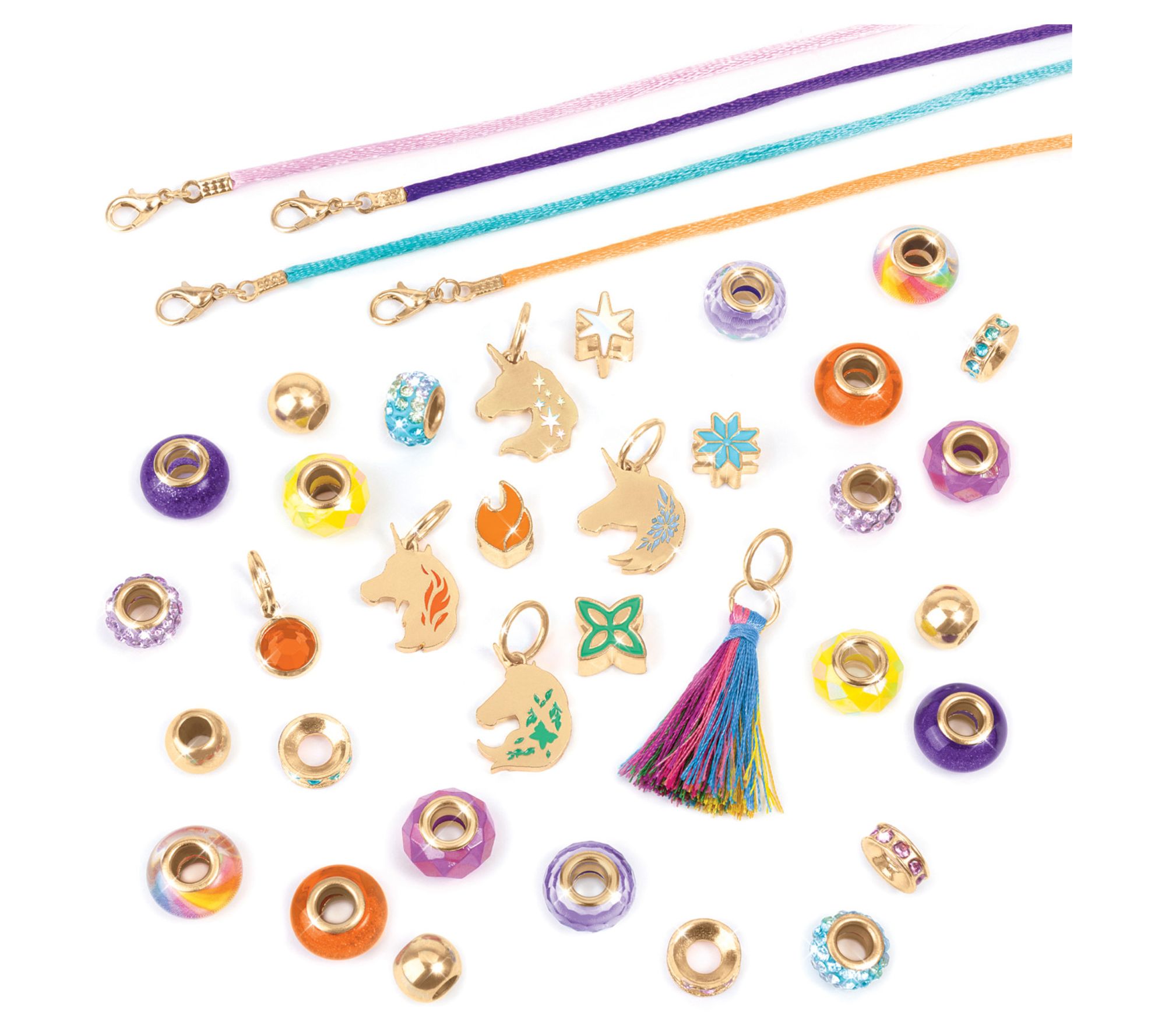 Make It Real Unicorn Academy 39pc Charms Bracelet Kit - QVC.com