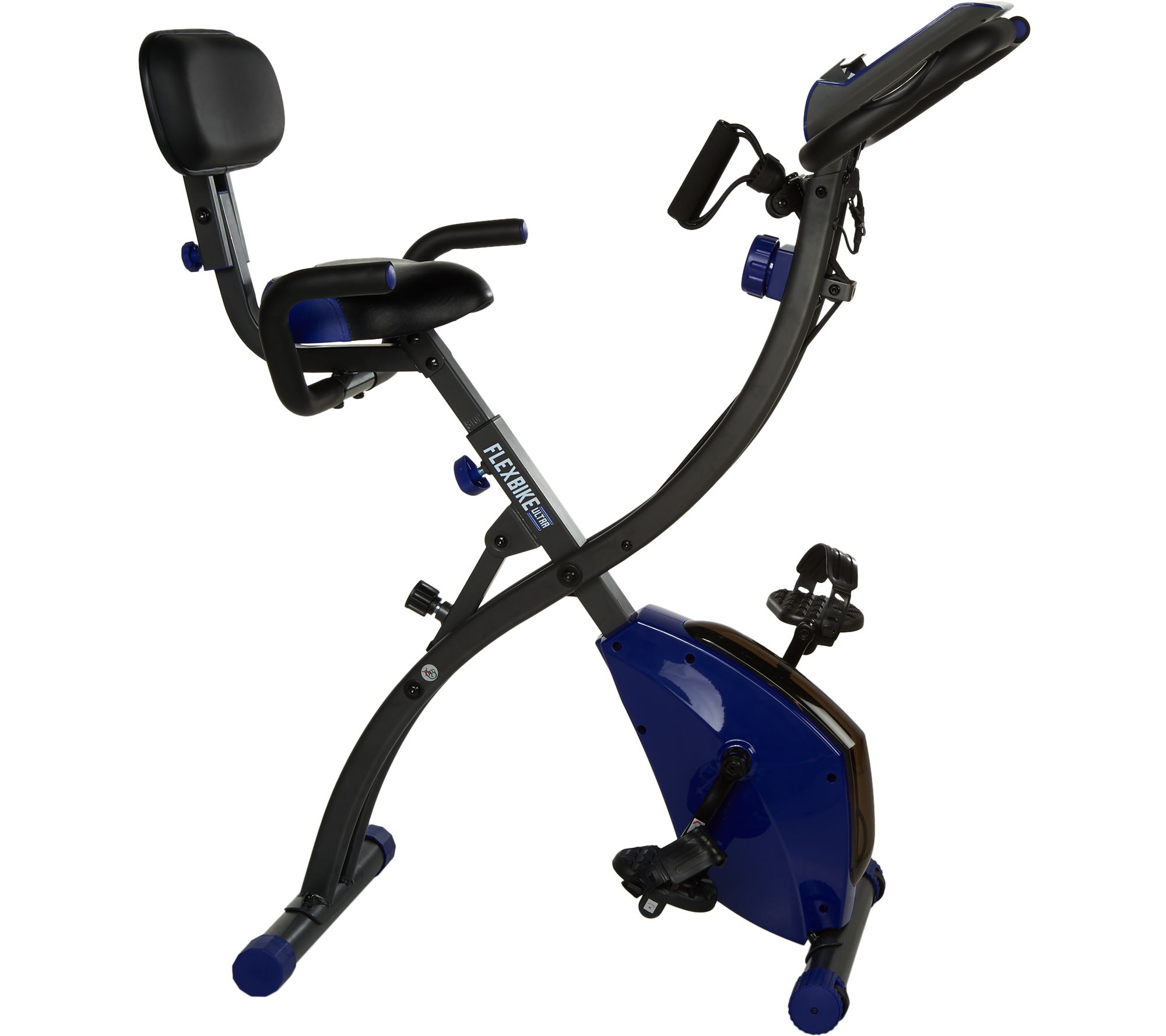 FITNATION Recumbent & Upright Flex Bike Ultra with DVD & Bands - QVC.com