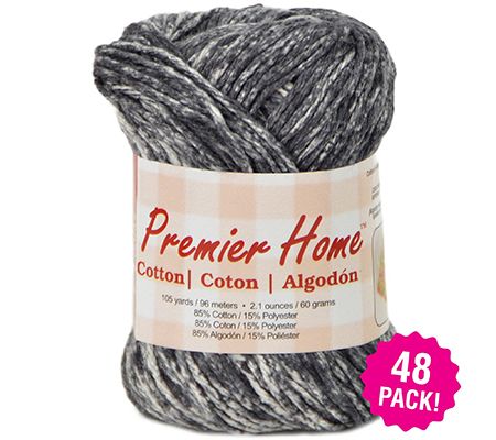 Premier Yarns 48-Pack Granite Splash Home Cotton Yarn - QVC.com