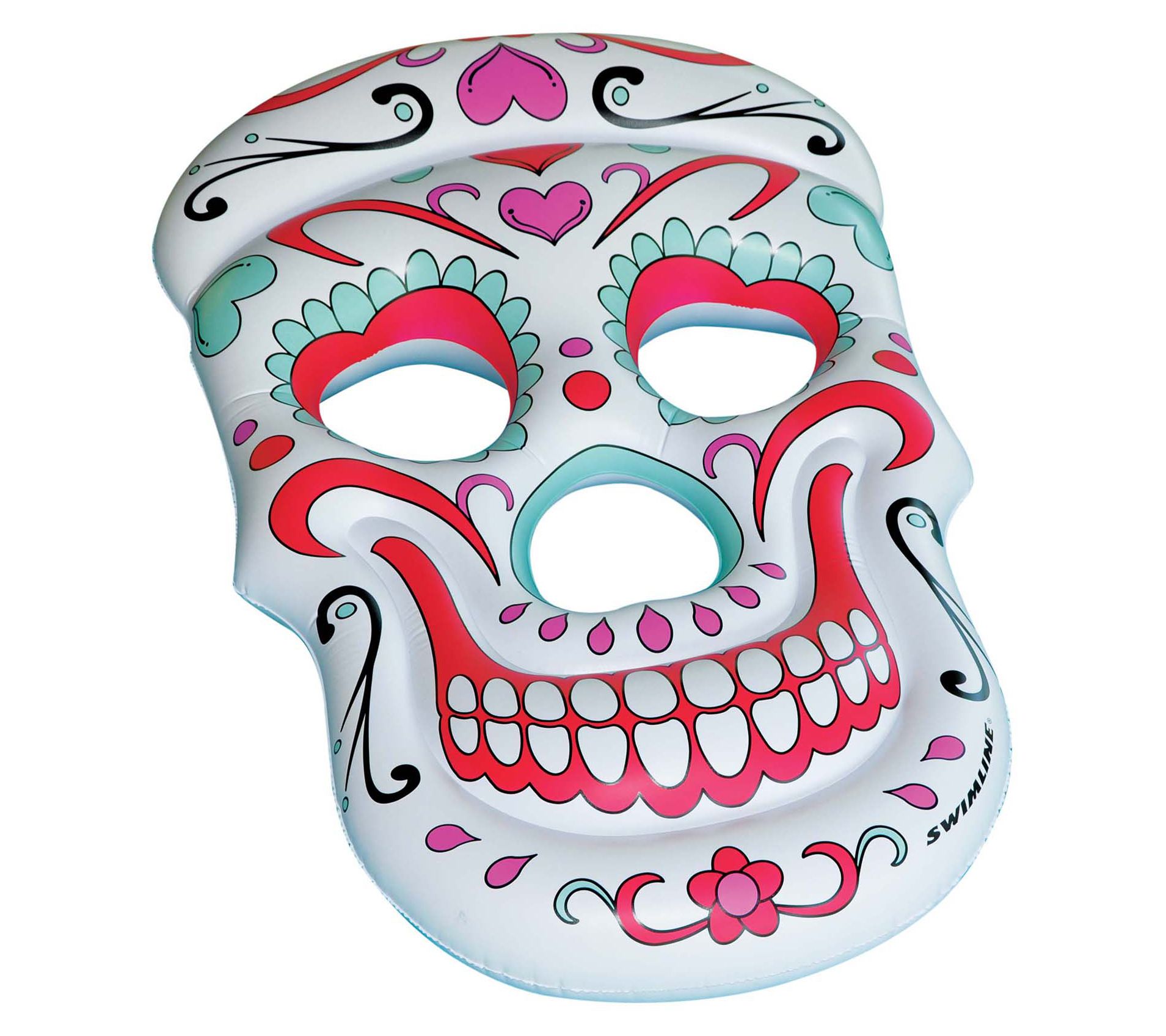 Swim Central Sugar Skull Pool Float - QVC.com