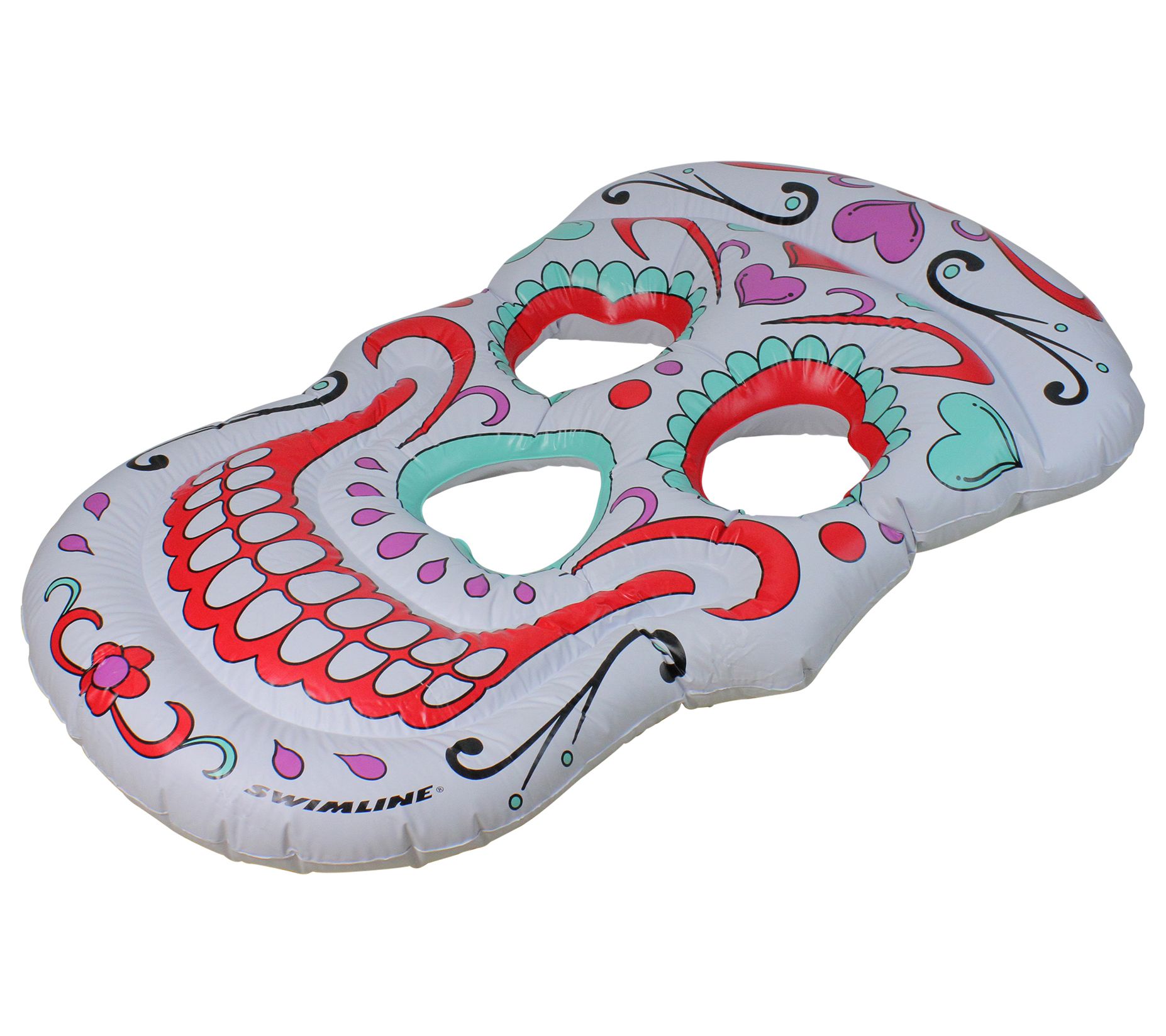 Swim Central Sugar Skull Pool Float - QVC.com
