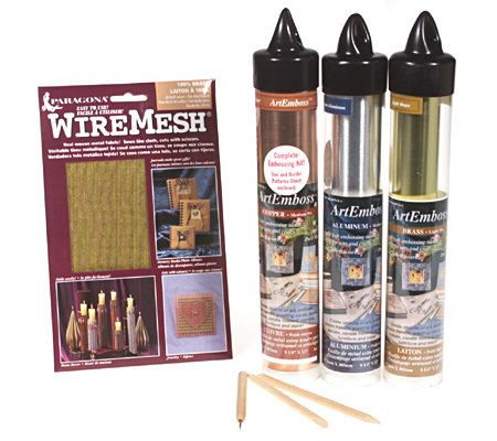 Metal Embossing Kit with Brass, Copper and Aluminum Sheets - QVC.com