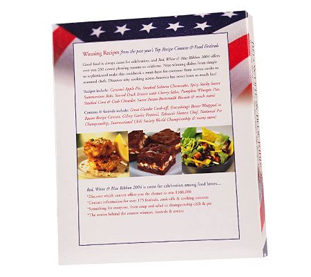"Red, White, & Blue Ribbon 2004" Cookbook - QVC.com