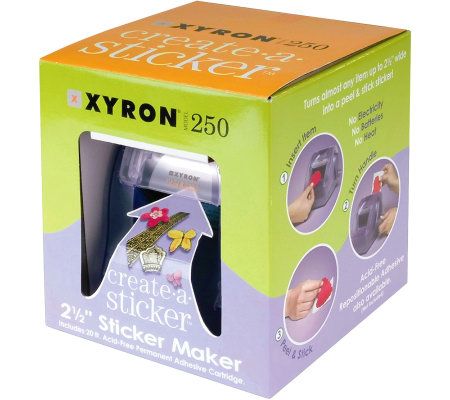 Xyron 250 Create-A-Sticker with Cartridge and Adhesive Film - QVC.com