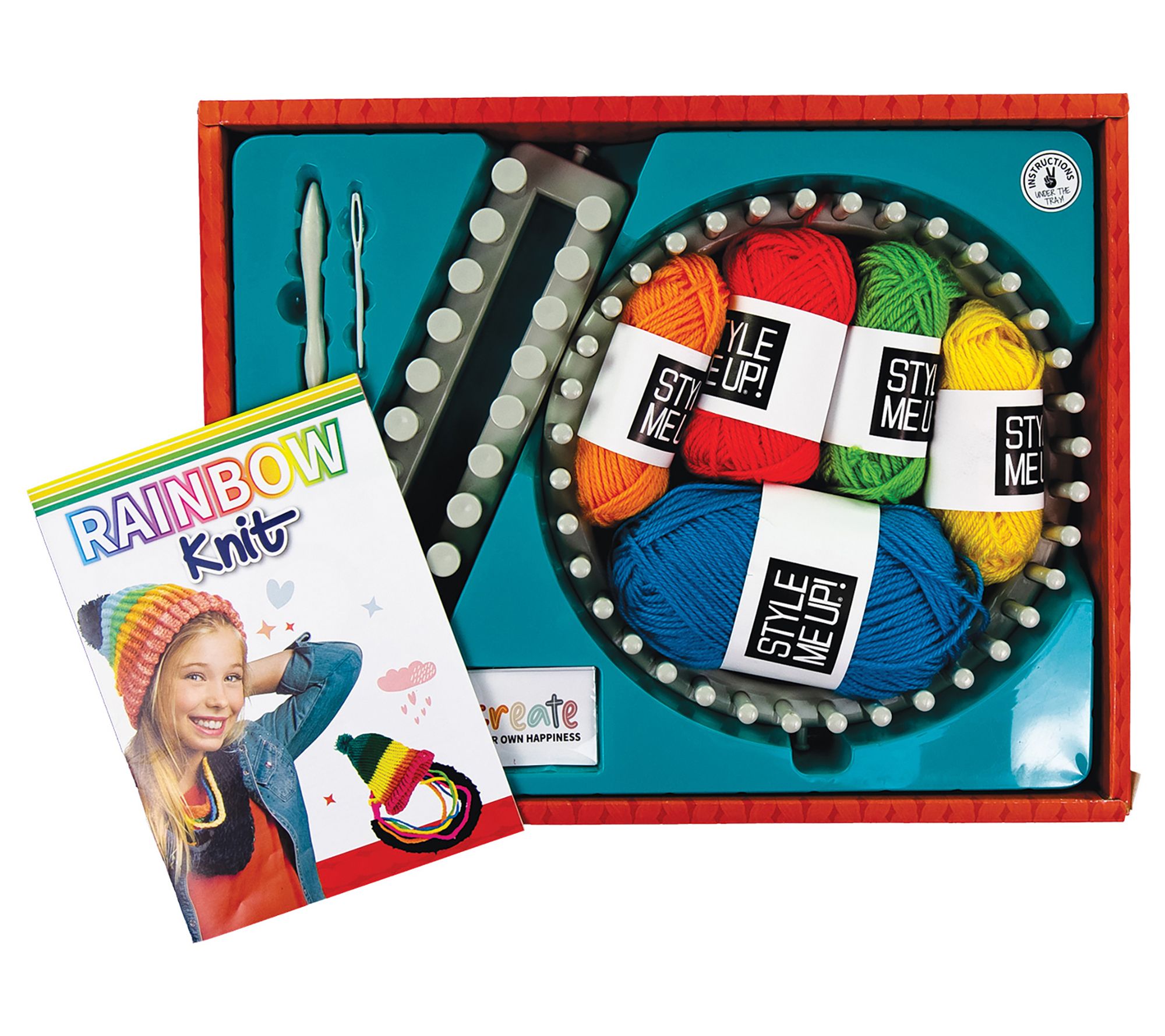 Style Me Up Rainbow Knitting Kit - QVC.com