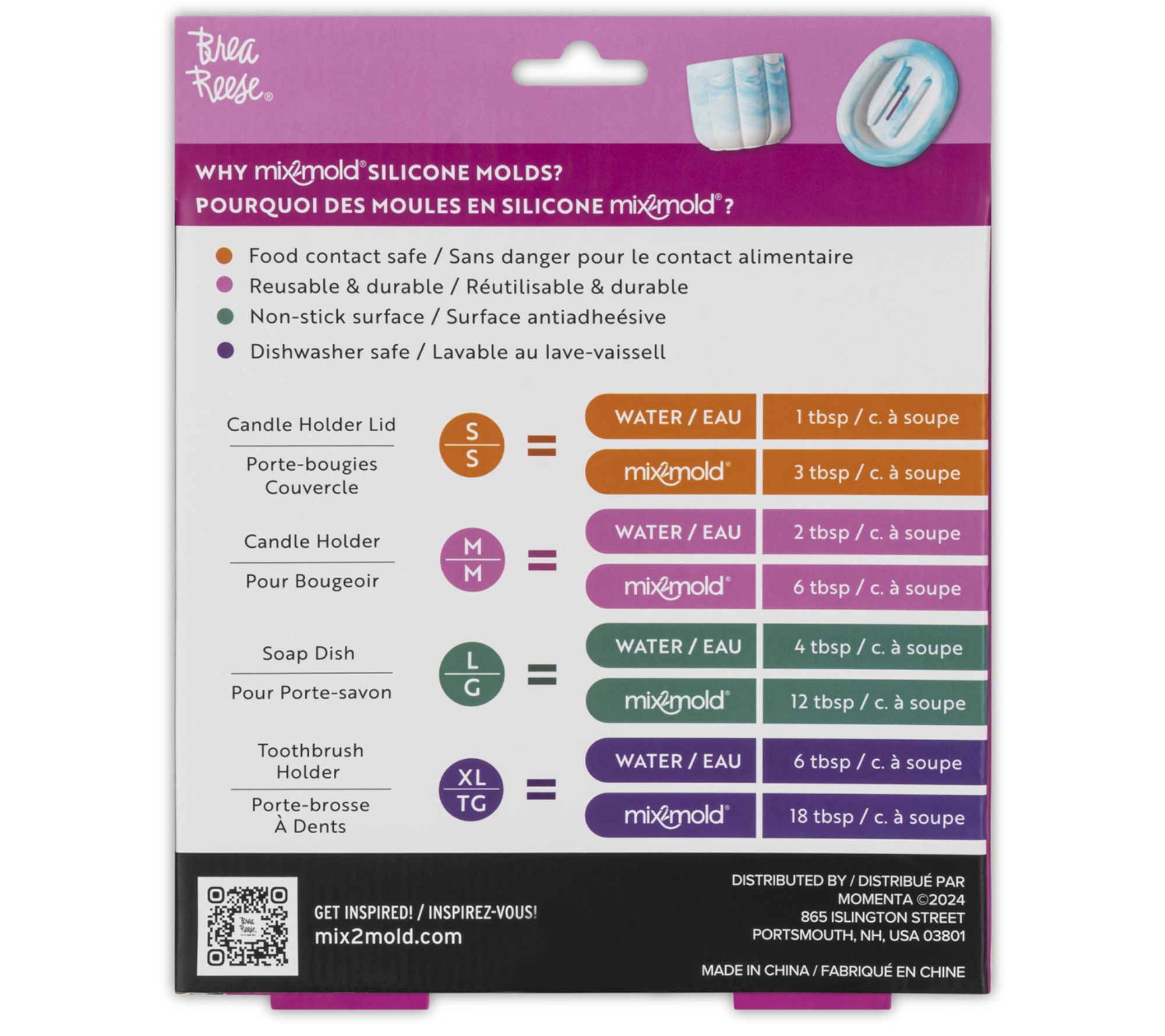 Brea Reese Mix2Mold Value Set Bathroom Molds -4pc - QVC.com