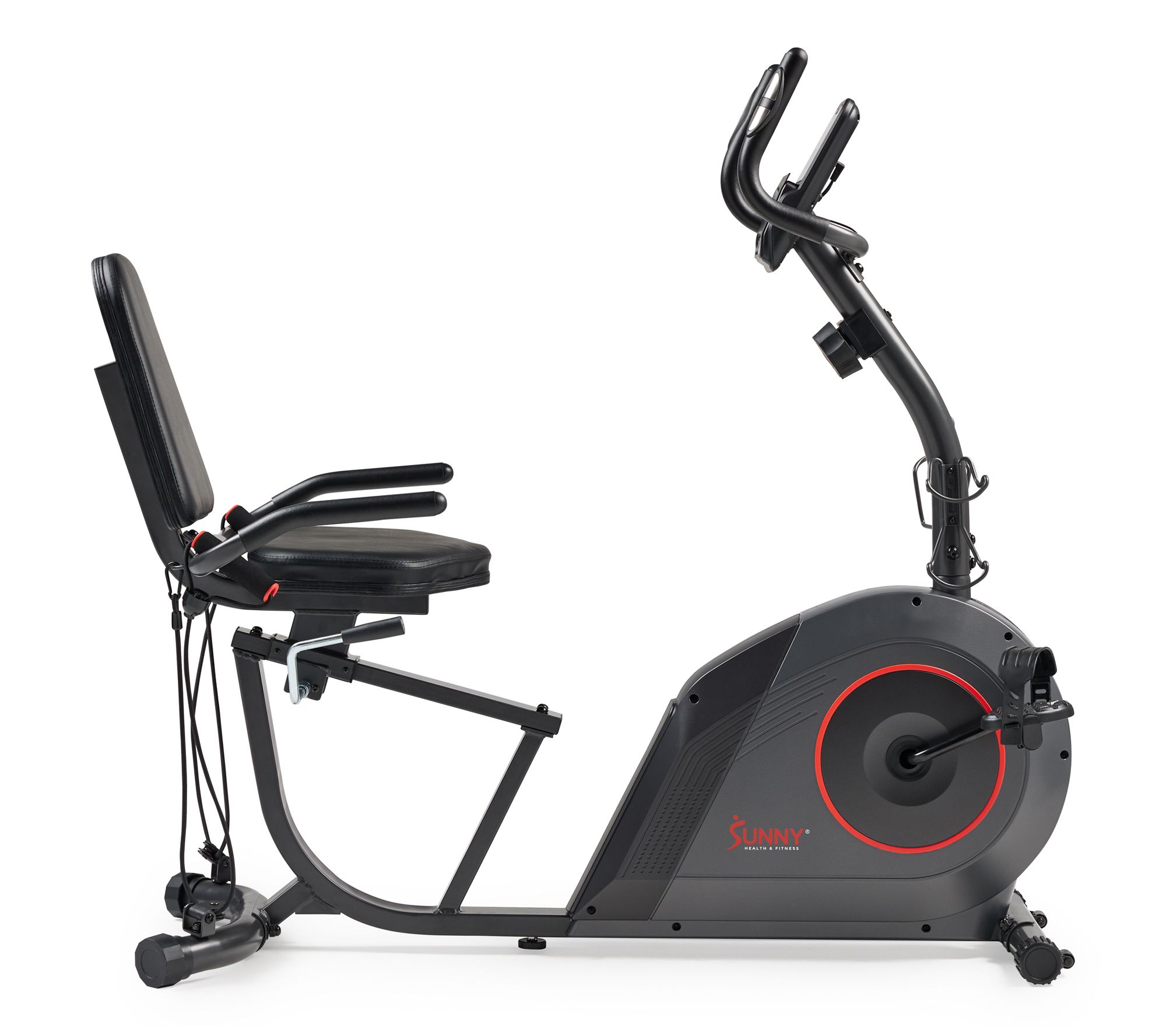Sunny Smart Recumbent Bike w/ Workout Bands - QVC.com