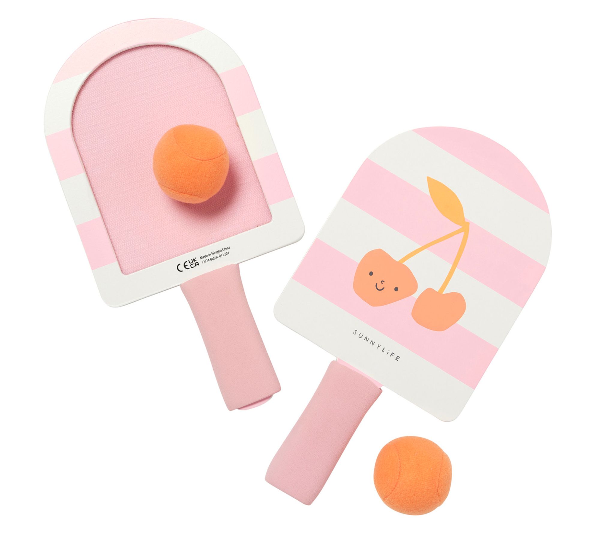 Sunnylife Kids Velcro Beach Bats- 2 Popsicle Paddles,2 Balls - QVC.com