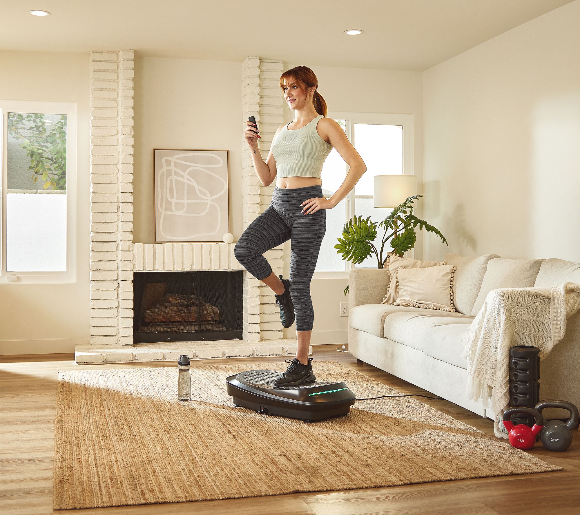 Sunny Fitness Fitboard 4D Vibration Platform Machine - QVC.com