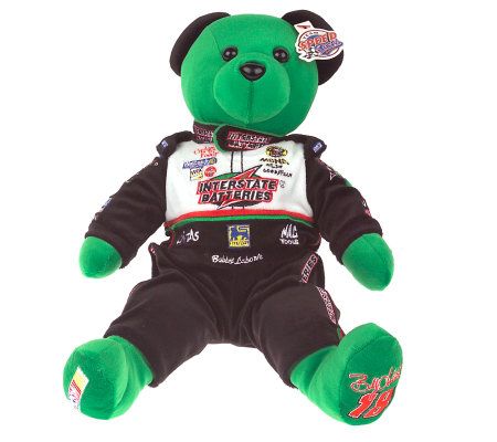 NASCAR Driver 14-inch Bear w/ Embroidered Uniform - QVC.com