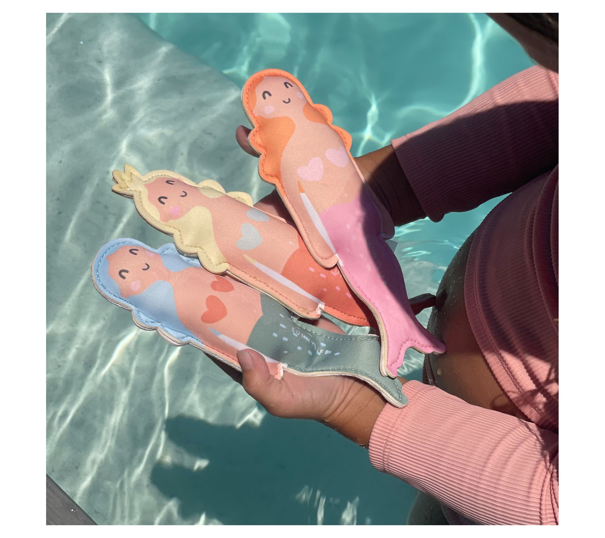 Sunnylife Dive Buddies - 3pk Mermaid Pool Toys - QVC.com