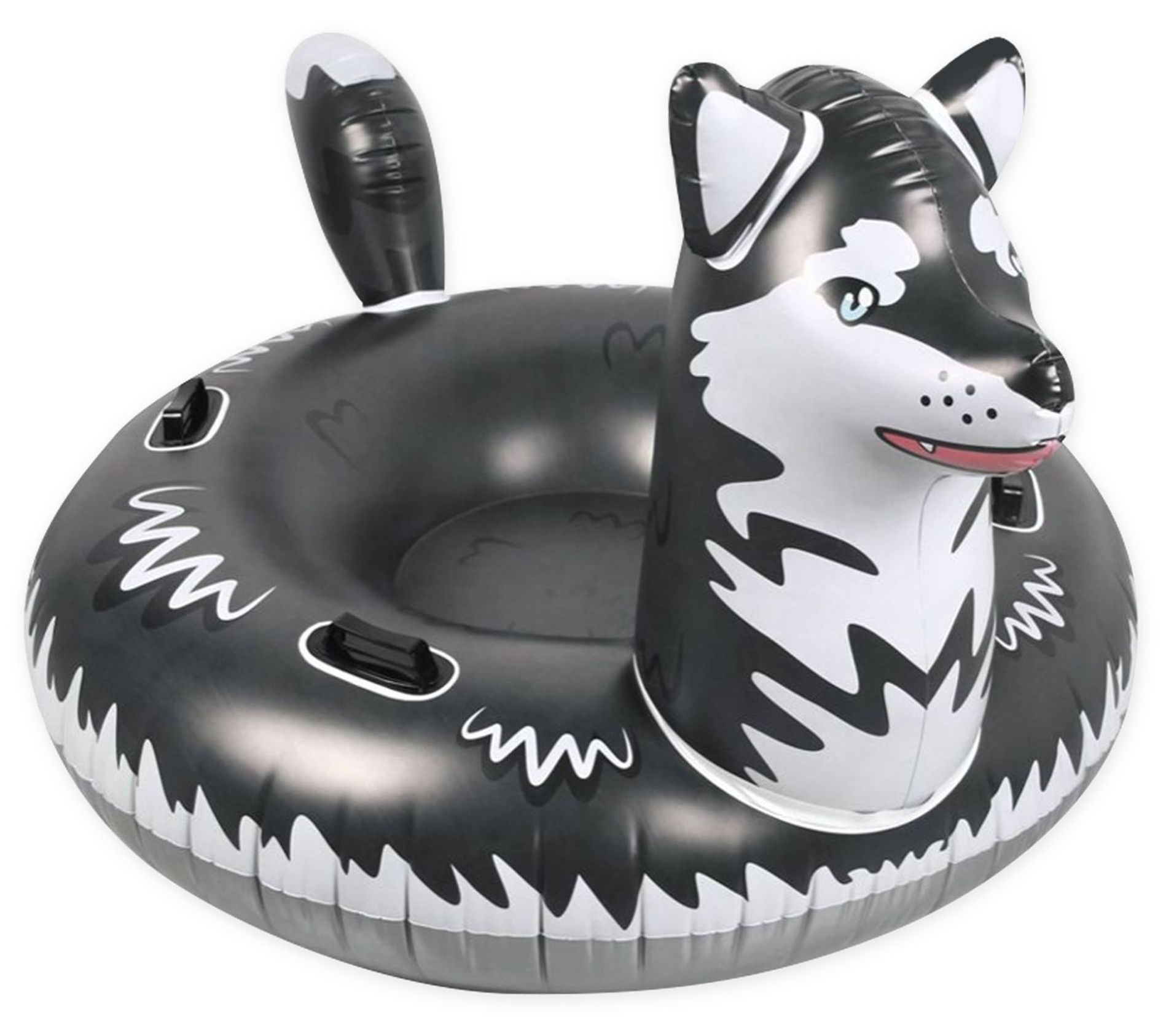 SnowCandy Artic Husky Inflatable Snow Tube - QVC.com