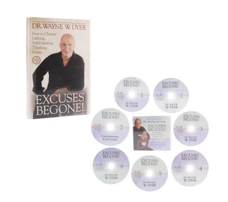 Dr. Wayne Dyer Excuses Begone! 7 CD Set & Book - QVC.com