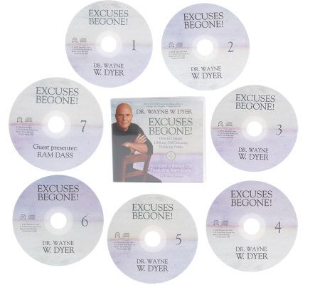 Dr. Wayne Dyer Excuses Begone! 7 CD Set & Book - QVC.com