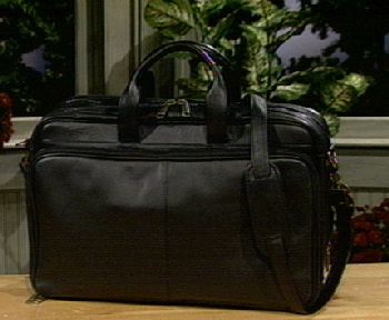 Full Grain Leather Portfolio with 2 Compartments - QVC.com