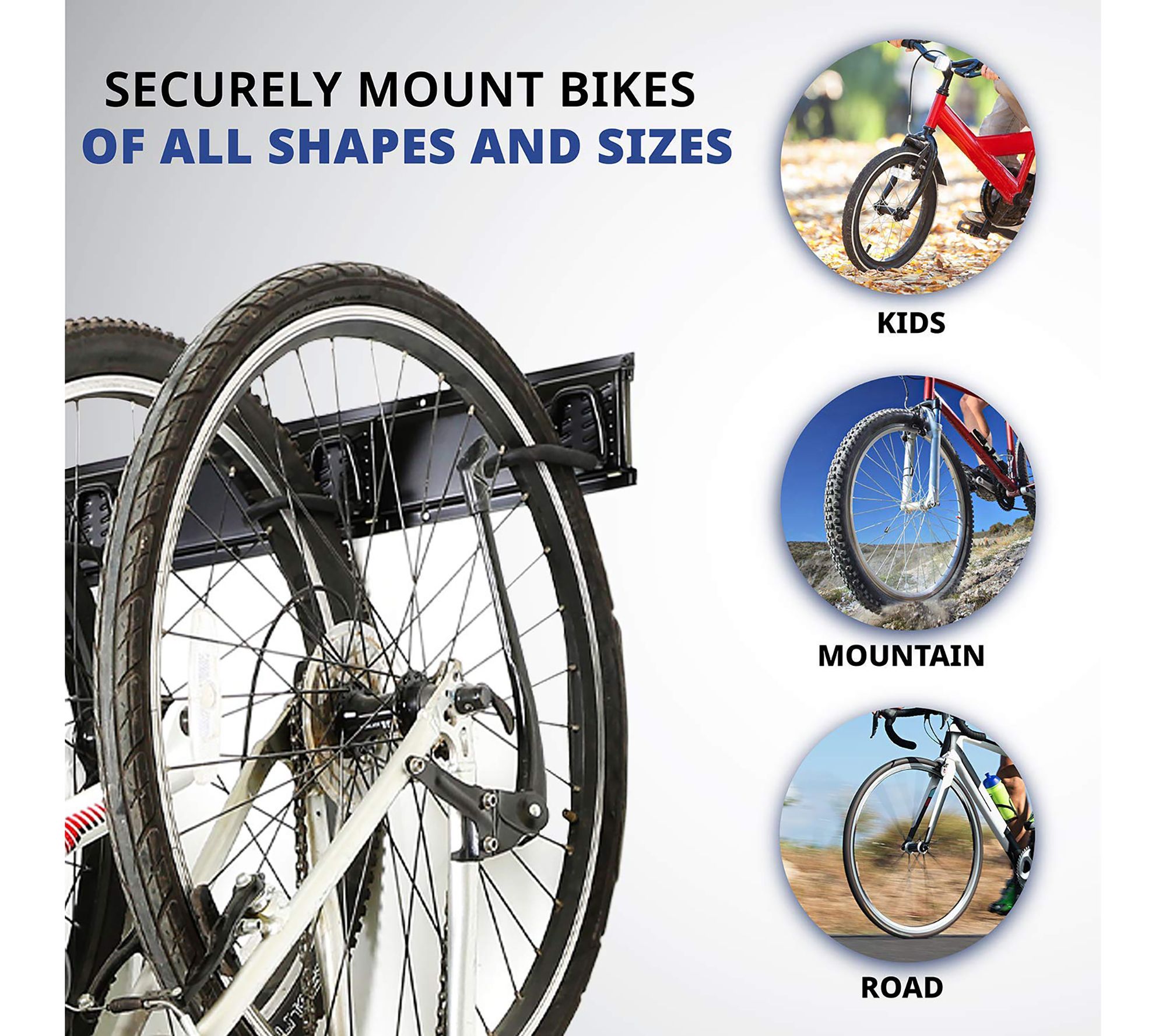 RaxGo Wall-Mounted Multi-Bike Rack - QVC.com