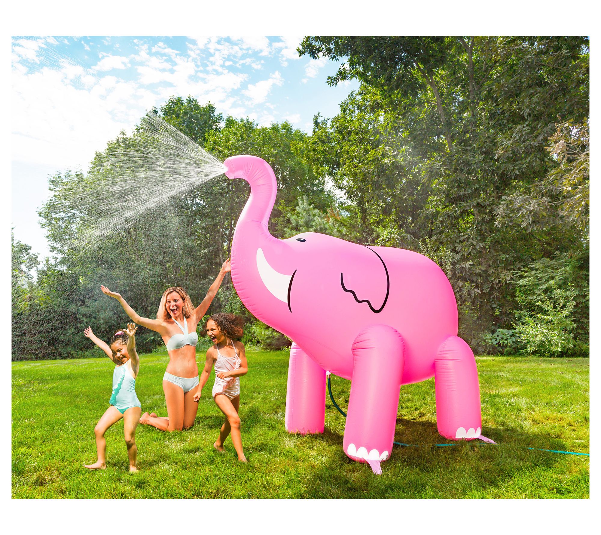 BigMouth Ginormous Pink Elephant Yard Sprinkler - QVC.com