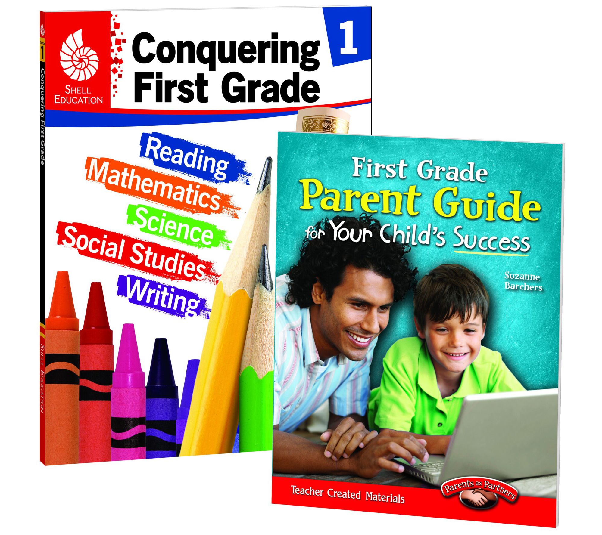 TCM Parent Guide and Child Workbook Set to Conquer 1st Grade - QVC.com