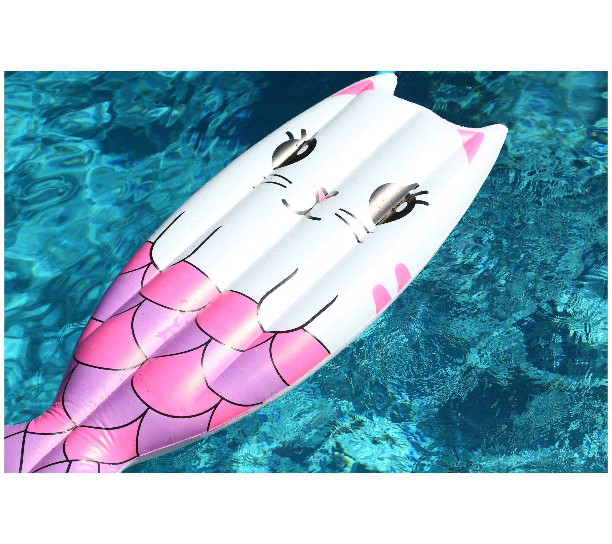 CocoNut Float Purrfect Purrmaid Pool Float - QVC.com