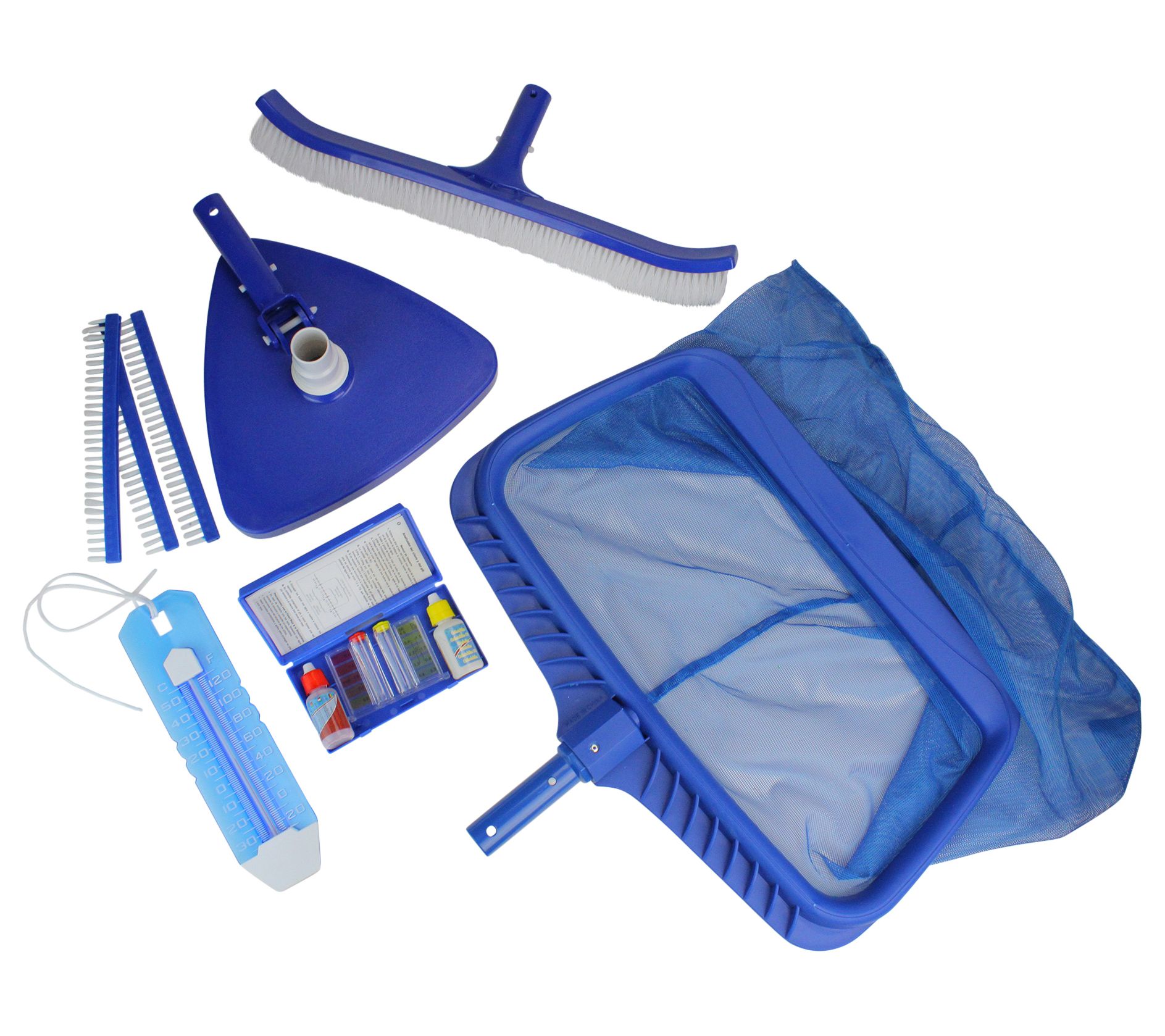 5-Piece Deluxe Pool Cleaning Maintenance and Te st Kit Set - QVC.com