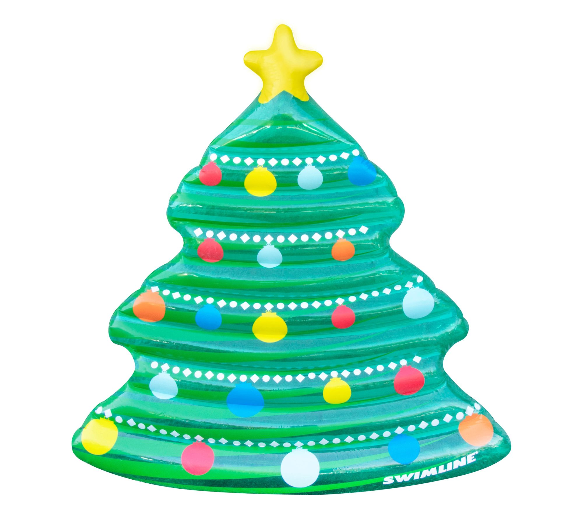 Swimline 70" Christmas Tree Inflatable Pool Mattress Raft - QVC.com
