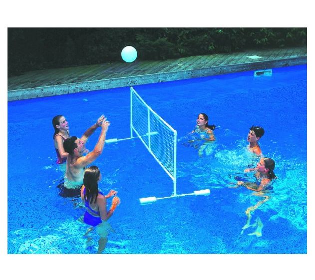 Swim Central 86" Floating Volleyball Pool Game - QVC.com