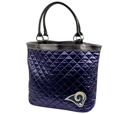 NFL St. Louis Rams Quilted Tote - QVC.com