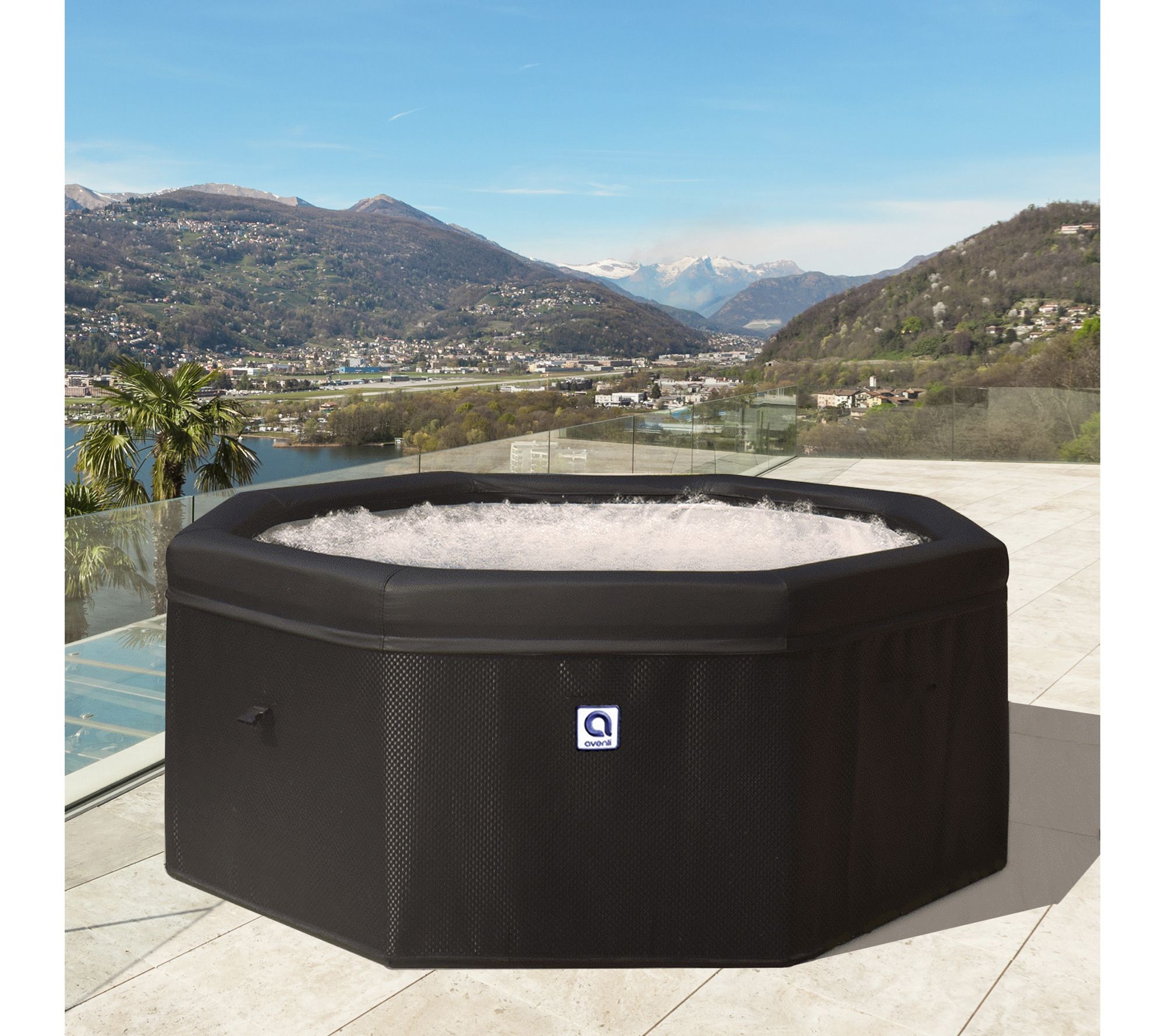 Pool Central 6-Person Rigid Foam Wall Portable Hot Tub Spa - QVC.com
