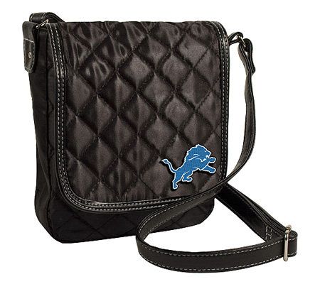 NFL Detroit Lions Quilted Purse - QVC.com