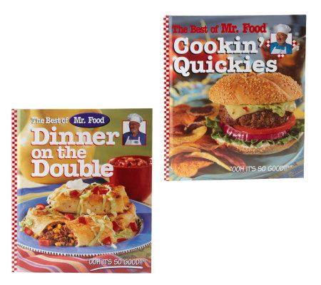 "The Best of Mr. Food" Set of 2 Cookbooks by Art Ginsburg - QVC.com