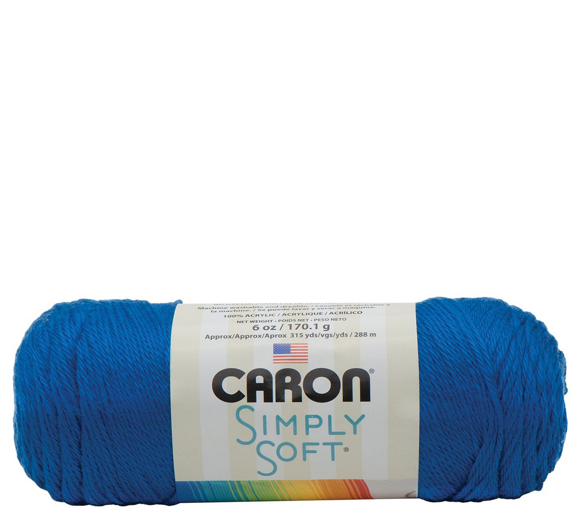 Caron Multipack of 12 Royal Blue Simply Soft Solids Yarn - QVC.com