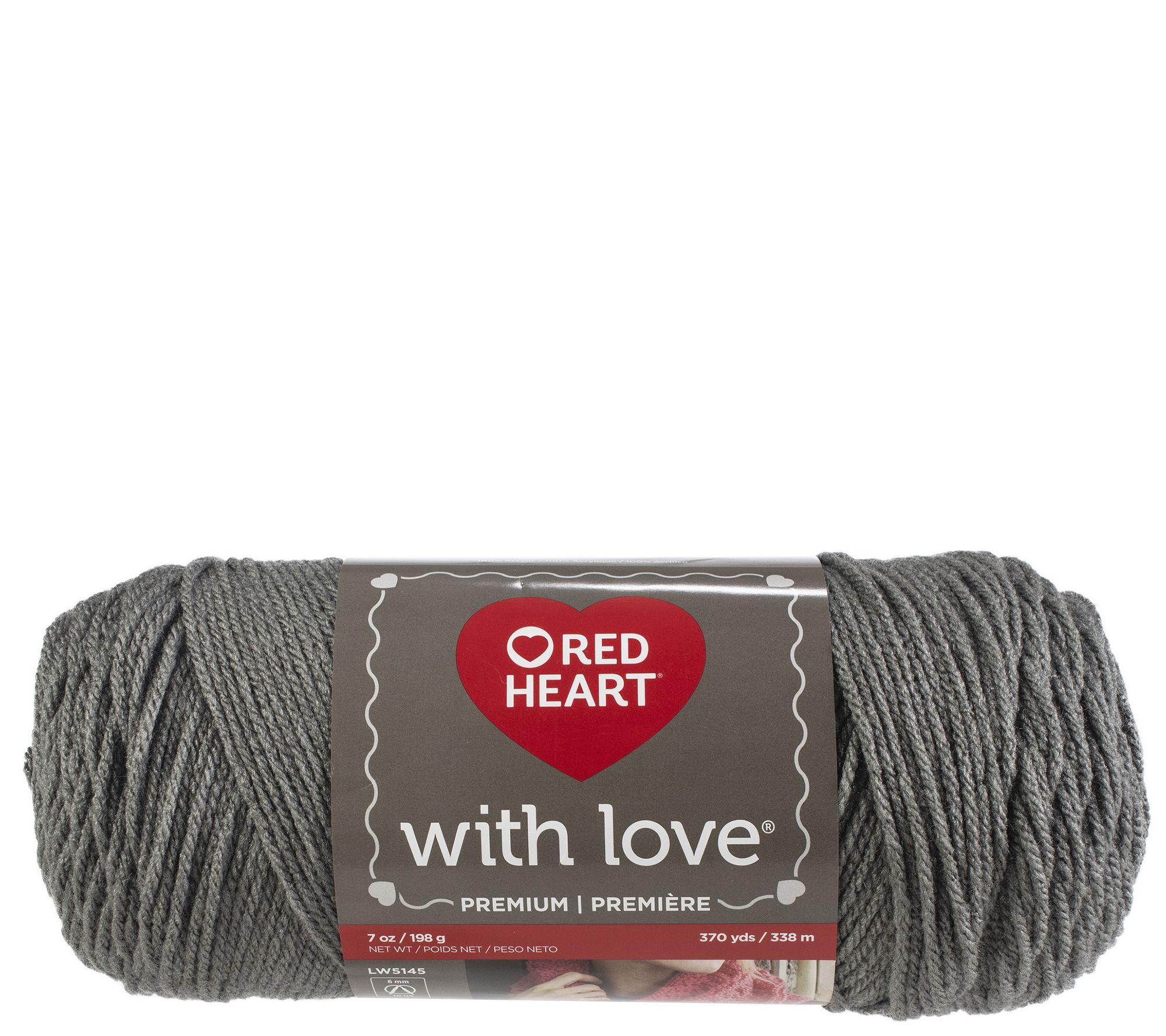 Red Heart Multipack of 6 Pewter With Love Yarn - QVC.com