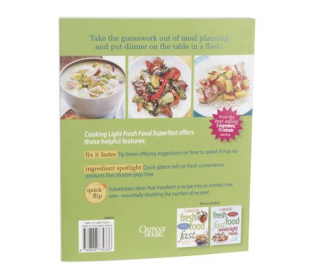 "Cooking Light Fresh Food Superfast" Cookbook from Cooking Light - QVC.com
