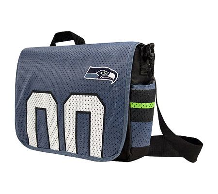 NFL Seattle Seahawks Jersey Messenger Bag - QVC.com