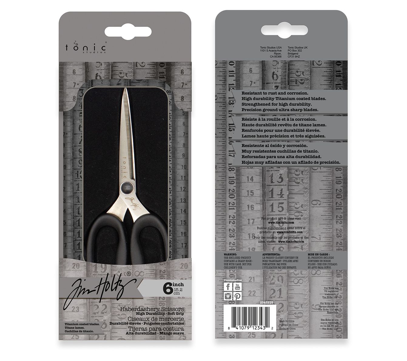 Tim Holtz Haberdashery Fabric Scissors 6" - QVC.com