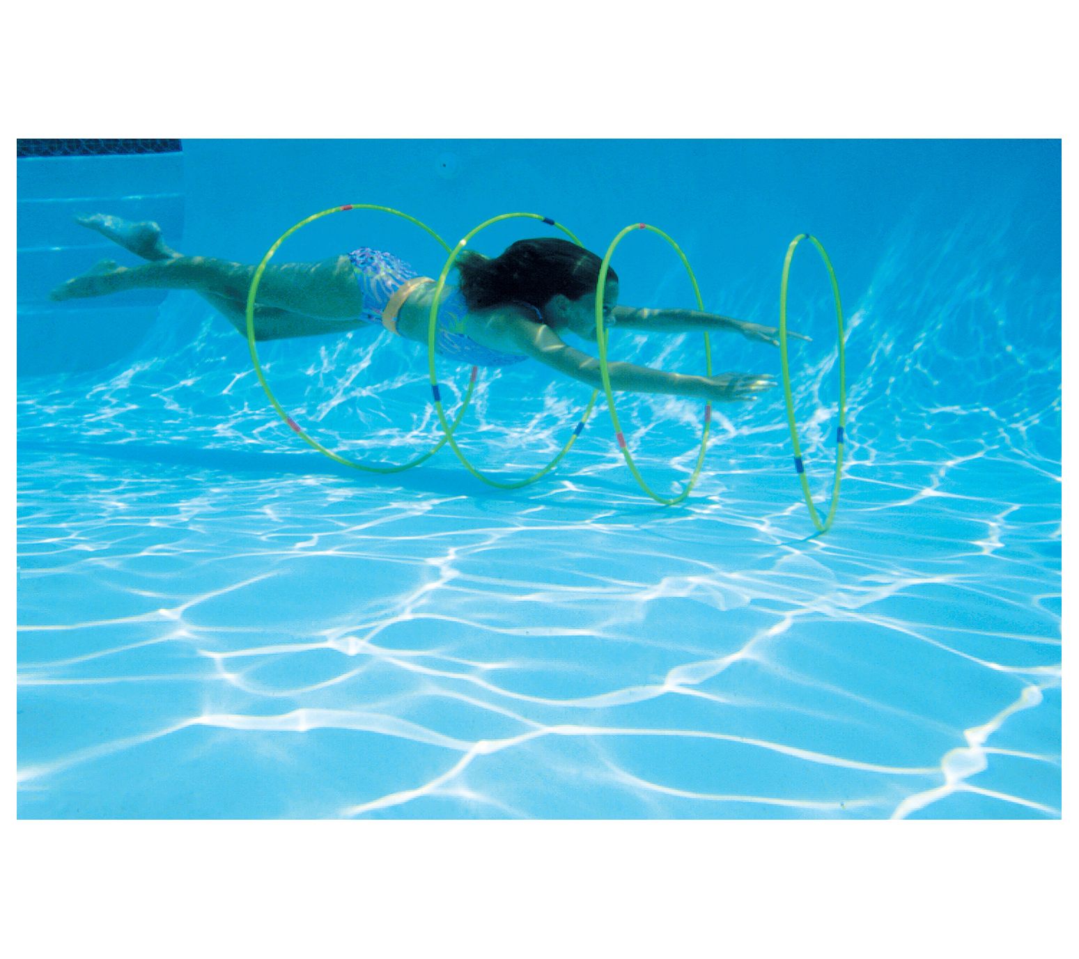 Swim Central 40" Underwater Slalom Pool Hoops - QVC.com