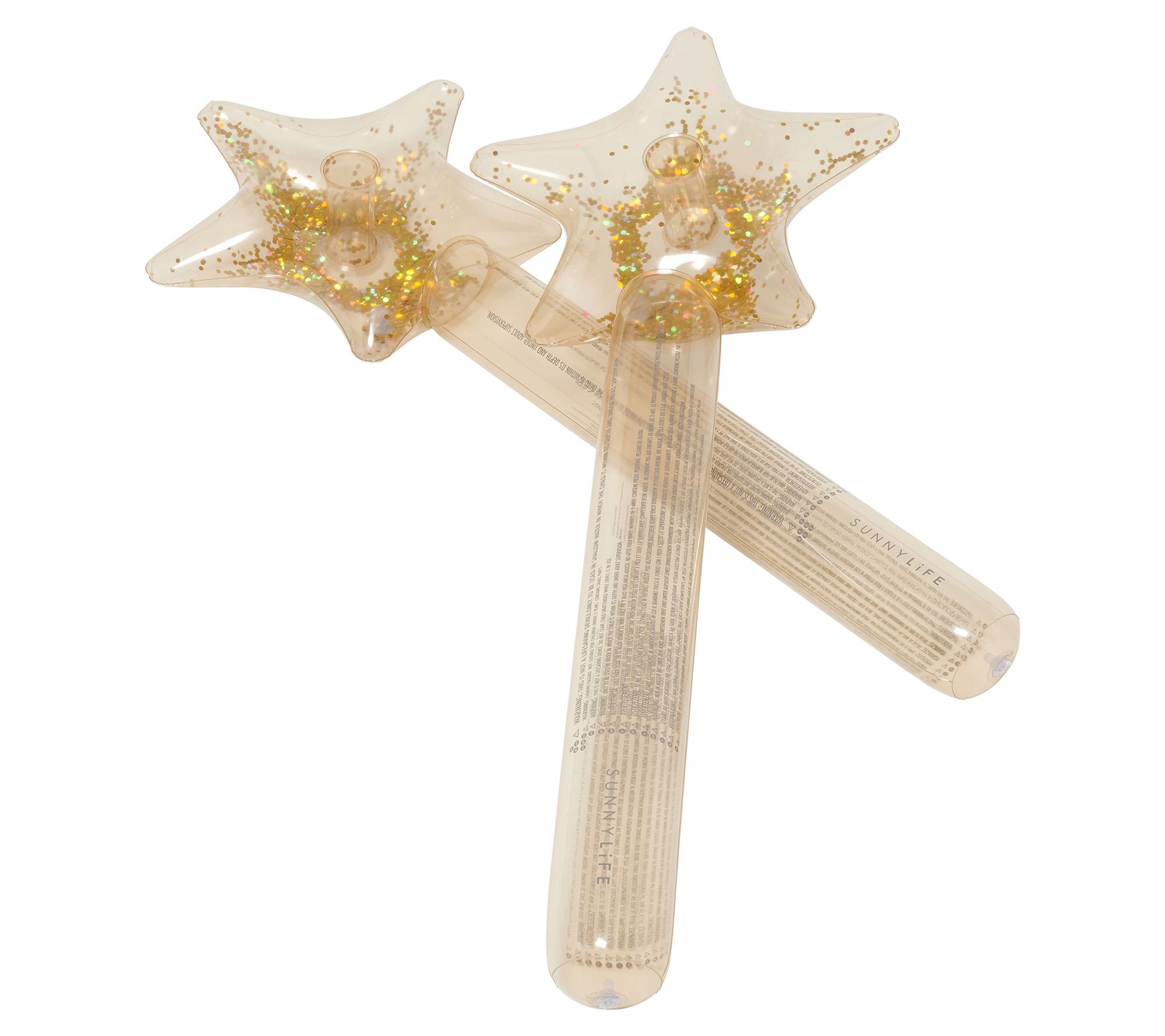 Sunnylife Kids Inflatable Star Wands - Princess Swan Gold - QVC.com