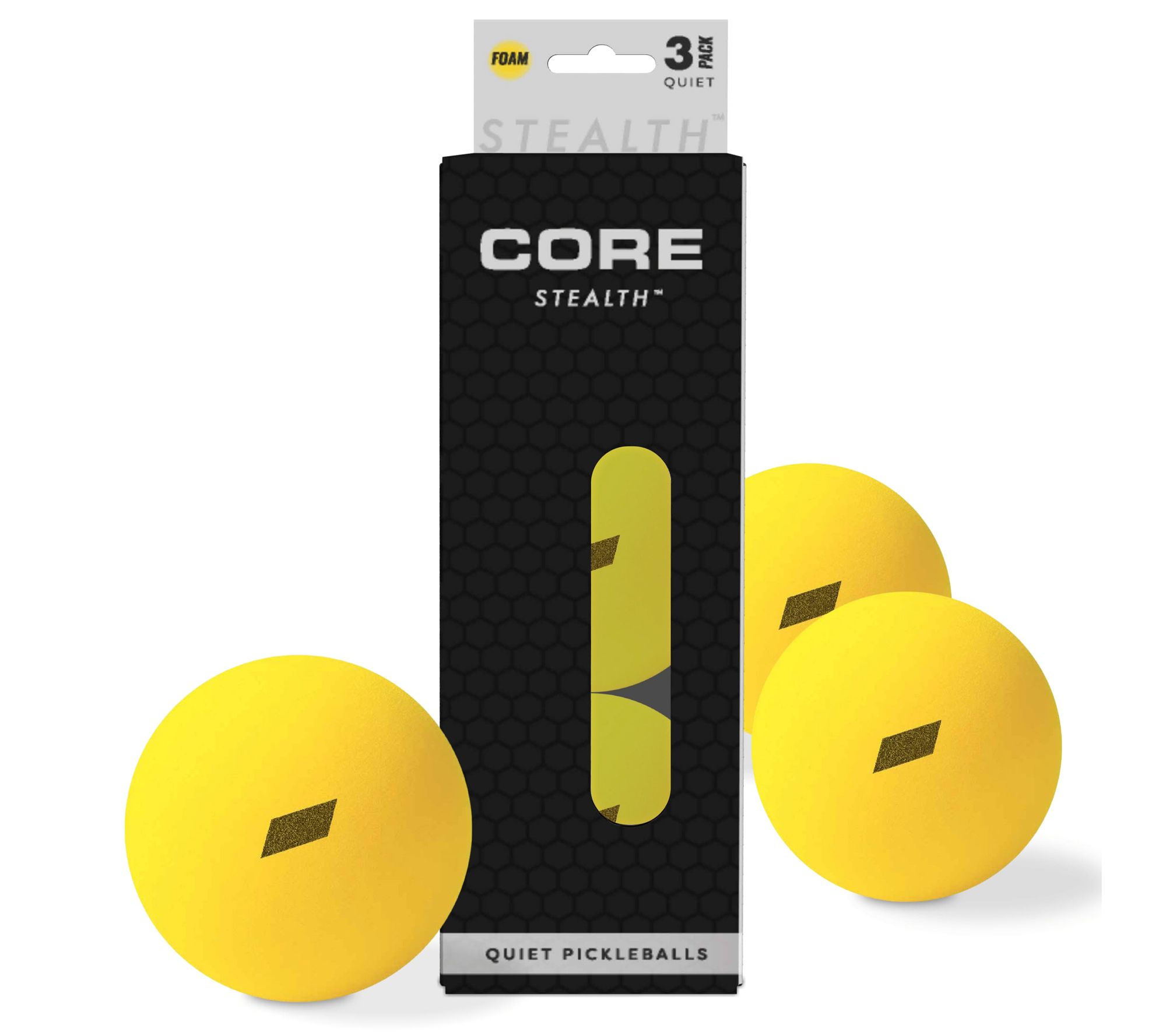 CORE Pickleball STEALTH Foam Pickleballs - QVC.com