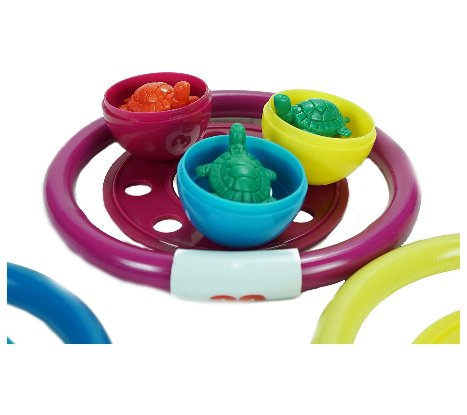 Swim Central 3 Ring Disc and Turtle Egg Dive Pool Game - QVC.com