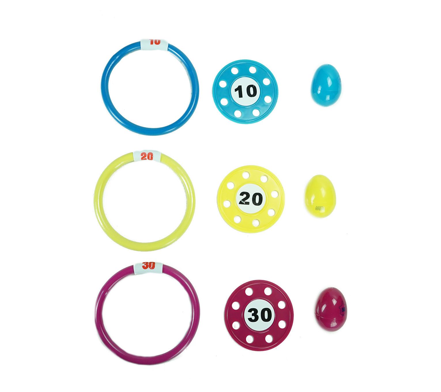 Swim Central 3 Ring Disc and Turtle Egg Dive Pool Game - QVC.com