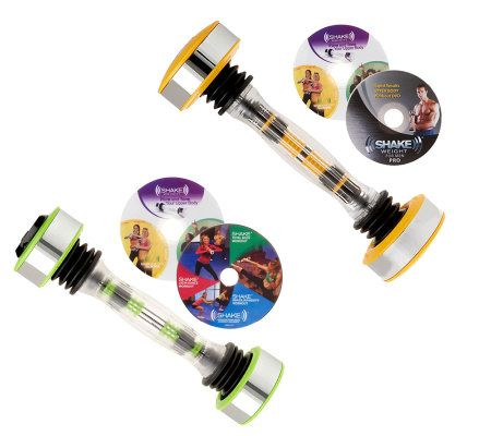 Shake Weight Pro Adjustable Resistance Workout System with DVDs - QVC.com