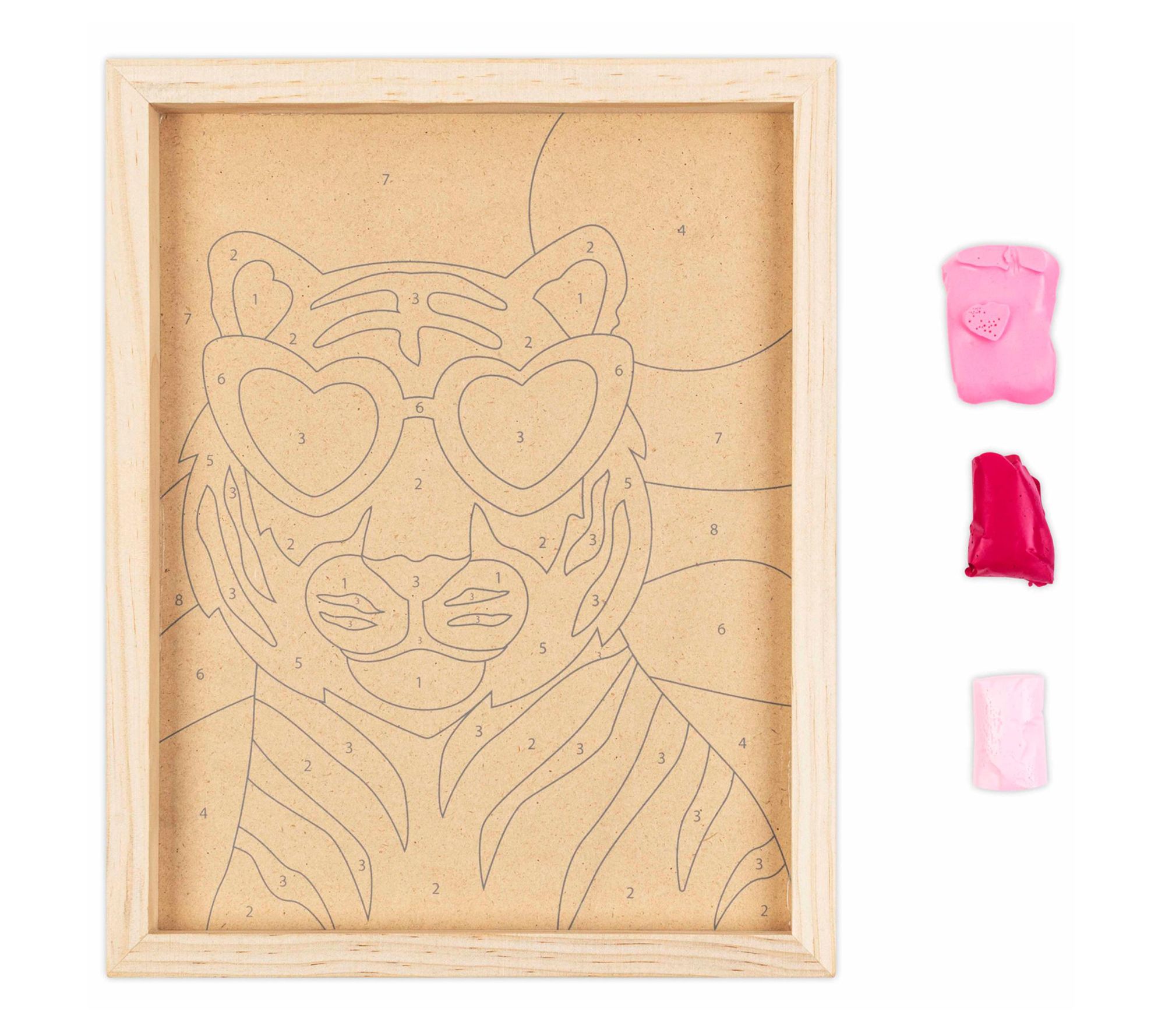 Vivid by Brea Reese Clay Wild Tiger Painting Art Kit - QVC.com