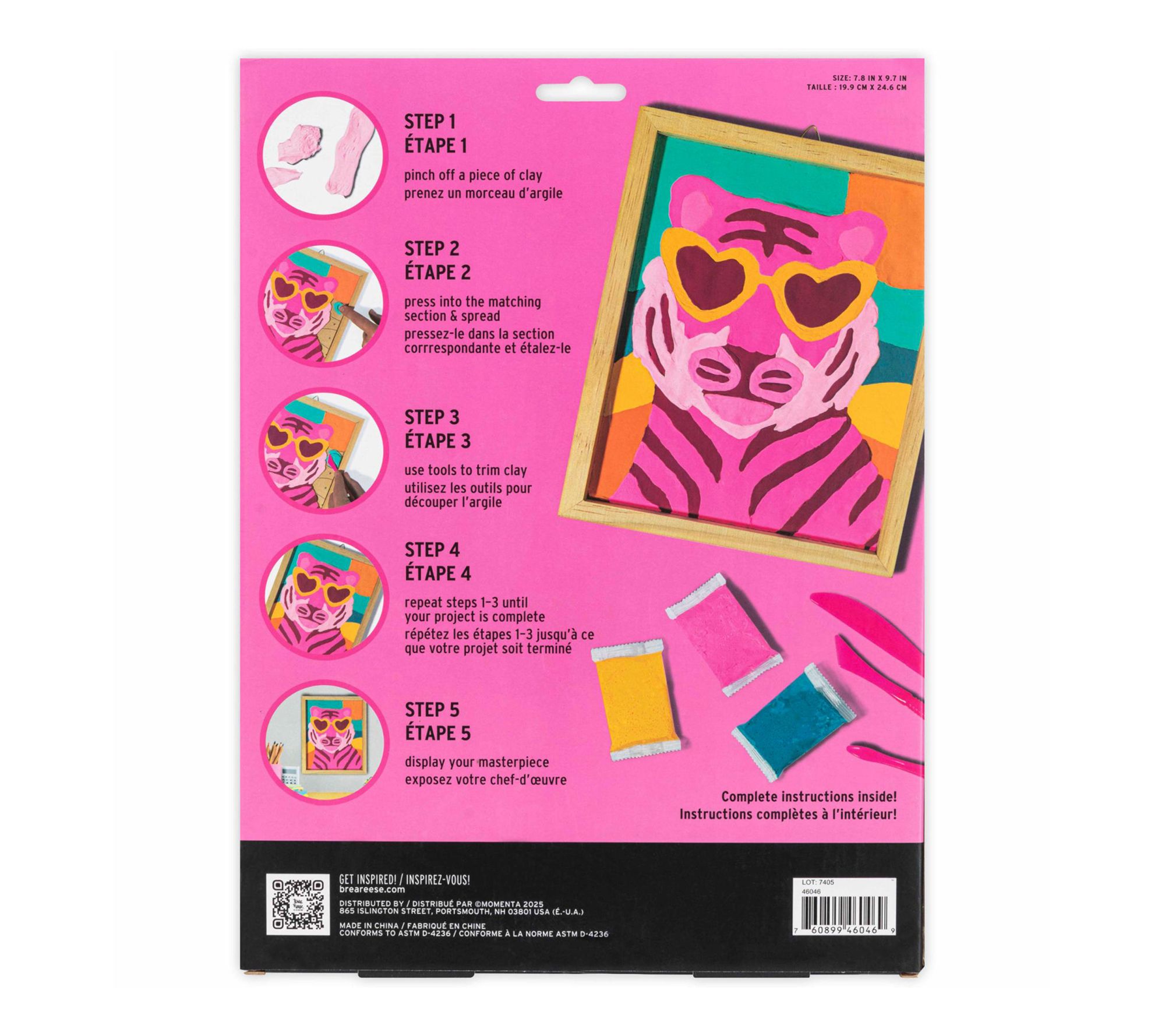 Vivid by Brea Reese Clay Wild Tiger Painting Art Kit - QVC.com