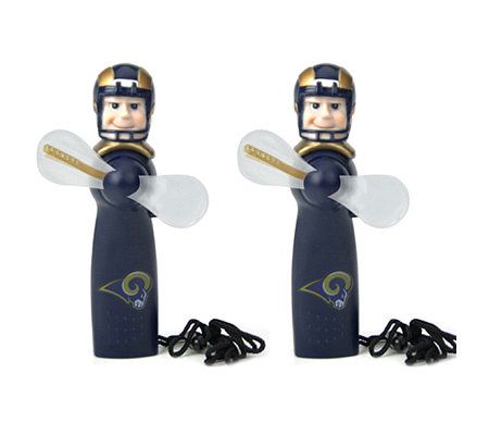 NFL St. Louis Rams Team Fan Set of 2 - QVC.com