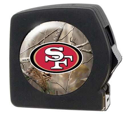 NFL San Francisco 49ers Realtree Camo 25 Ft. Tape Measure - QVC.com