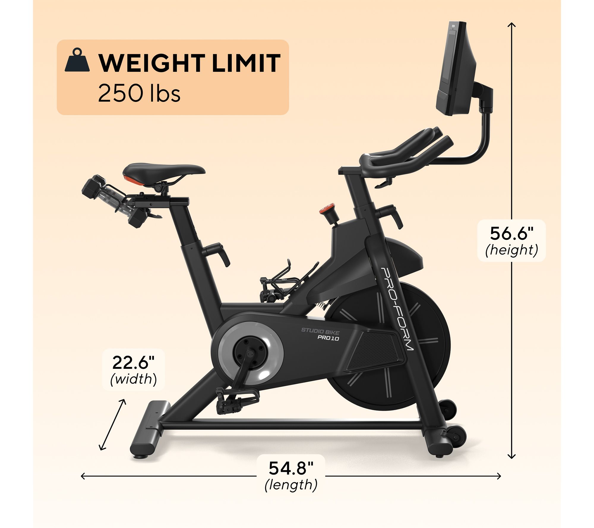 ProForm Carbon Pro10 Studio Bike - QVC.com