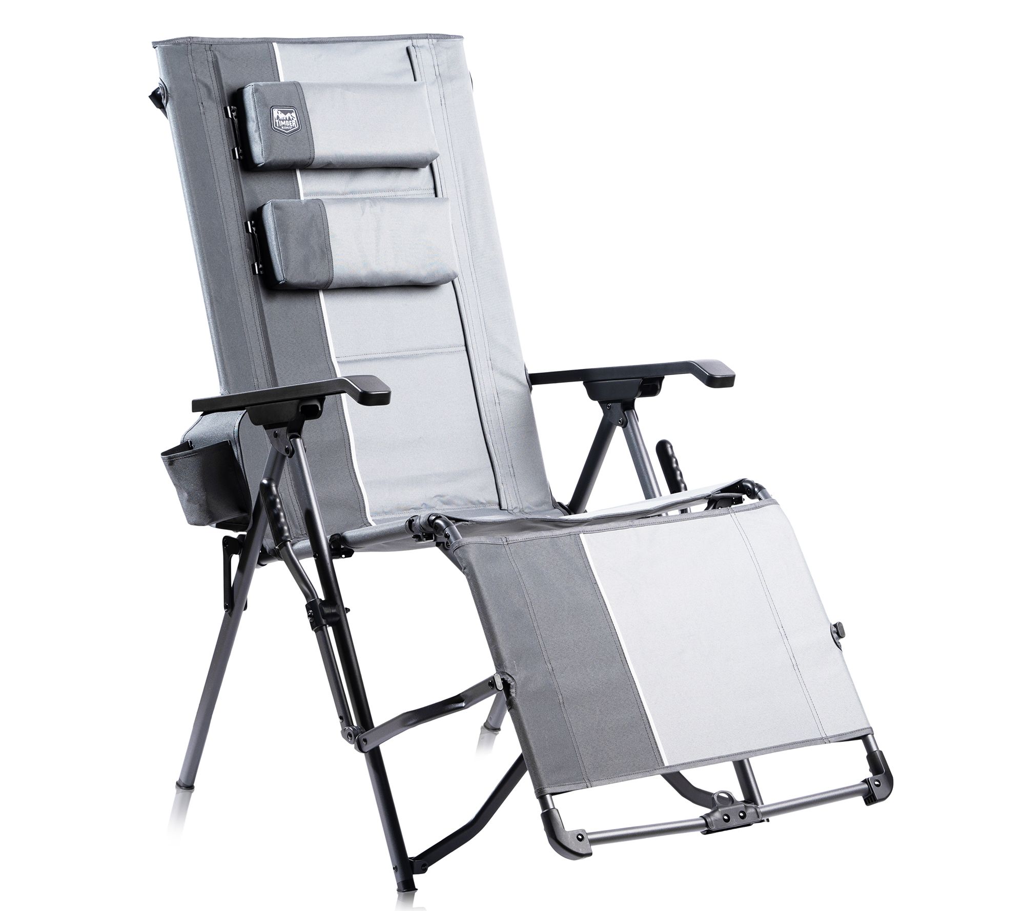 Timber Ridge Portable Lounger Chair with Footrest - QVC.com