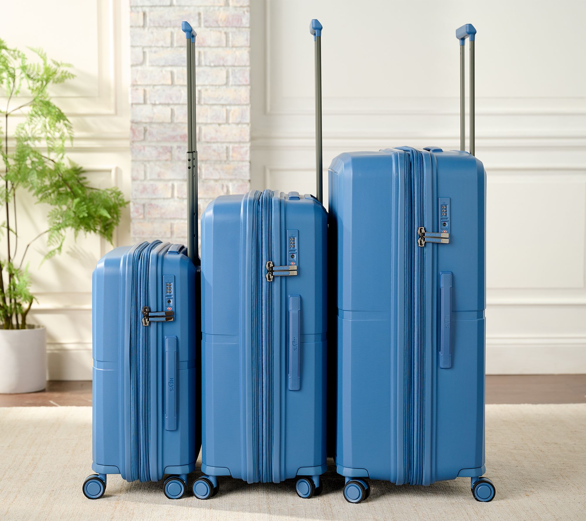"As Is" Heys 3-Piece Duraflex Airlite Luggage Set - QVC.com